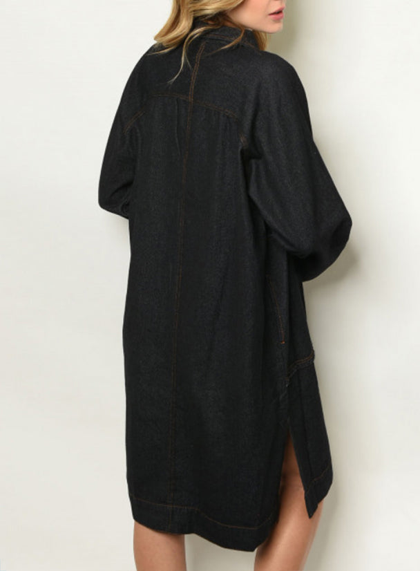 Very Roomy Long Denim Jacket – Grannys Loft Centric